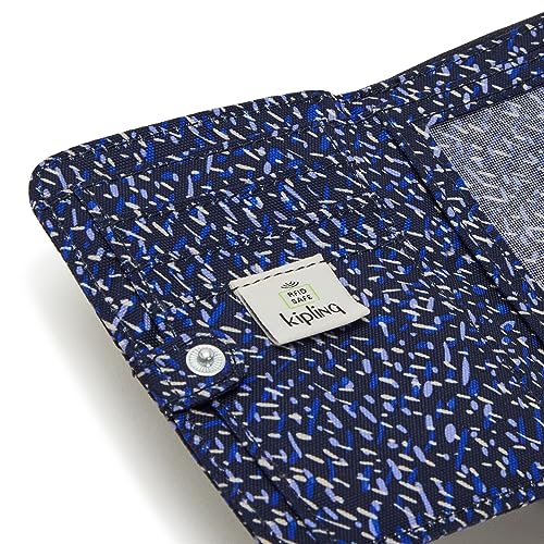 Kipling Women's Money Love, RFID Anti-Hacker Technology, Polyester Zip Closure Wallet, Cosmic Navy, 3.8''L x 5''H x 1''D