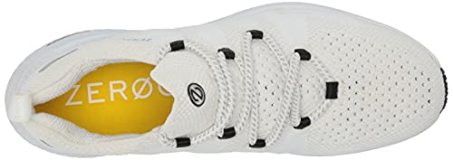 Cole Haan Women's Zerogrand OVERTAKE LITE Runner Running Shoe, White Webbing/White Midsole/Black Outsole, 8