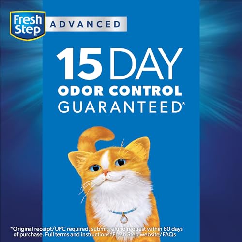 Fresh Step Clean Paws Cat Litter With Febreze Freshness, Advanced Multi-Cat Low-Tracking Clumping Litter With Guaranteed Odor Control, 37 lbs. (2 x 18.5 lb. Box)