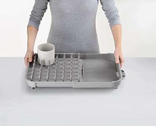 Joseph Joseph Duo Expandable Dish Drying Rack, Gray, 2-Tier
