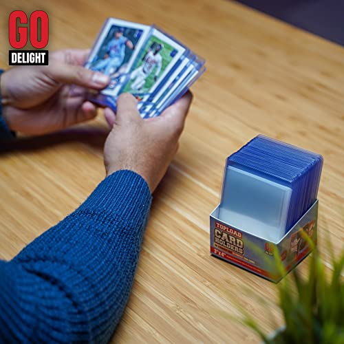 Top Loaders for Cards -35 Top Loaders and 35 Penny Sleeves - Baseball Card Sleeves - Standard Size 3'' x 4'' Toploader 35pt
