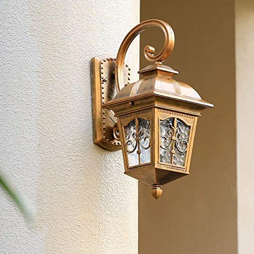 Praee Wall Light Lamp European Outdoor Waterproof Aisle Garden Home Balcony Villa Gate Courtyard Corridor Lights Prevent Rust Lighting Fixture for Ggate Staircase