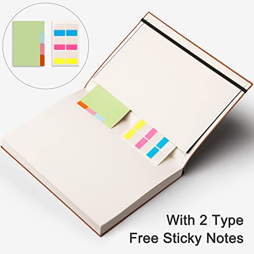 HIUKOOKA College Ruled Lined Journal Notebook-320 Pages A4 Notebook Large Journal 8.3''×11.7'', 100GSM Thick Notebook for Work,Leather Journal for Writing,Office,School with Inner Pocket - Black