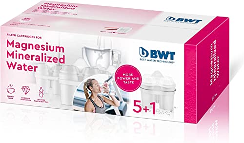 BWT 6-Pack Long Life Mg2+ Cartridge for Water Filters, 120-Liter Capacity