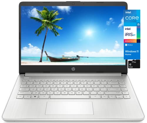 HP Notebook 14 Laptop, 14" HD Display, Intel Core i5-1135G7 (Beats i7-1065G7), 16GB DDR4 Memory, 512GB SSD, Webcam, USB Type-C, HDMI, WiFi, Long Battery Life Up to 9 Hours, TiTac, Windows 11