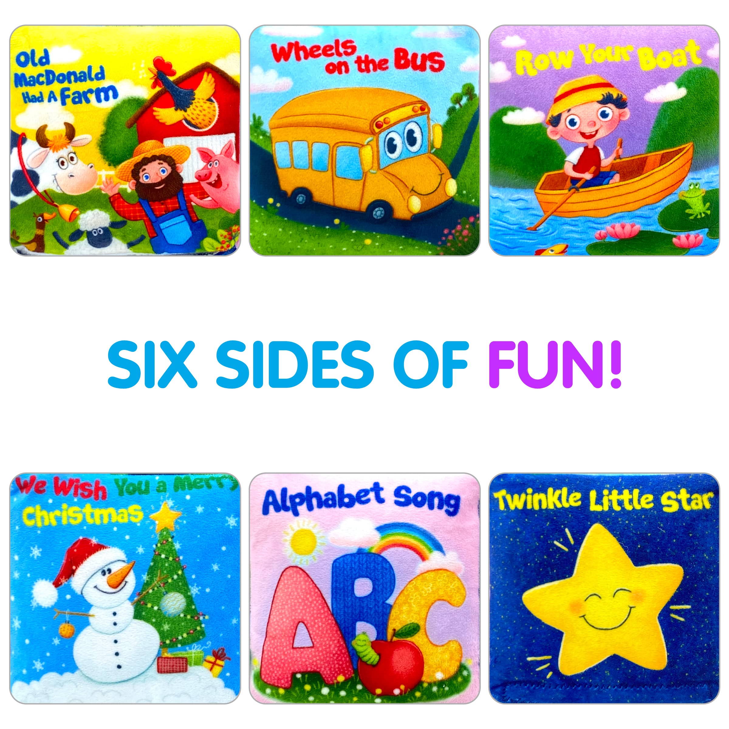 Move2Play Turn2Learn, Nursery Rhymes Sing-A-Long Cube, Gift for Babies 6-18 Months Old