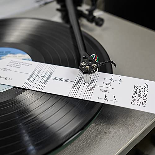 Cartridge Alignment Protractor LP Vinyl Turntable Phonograph Accessories Adjustment Tool