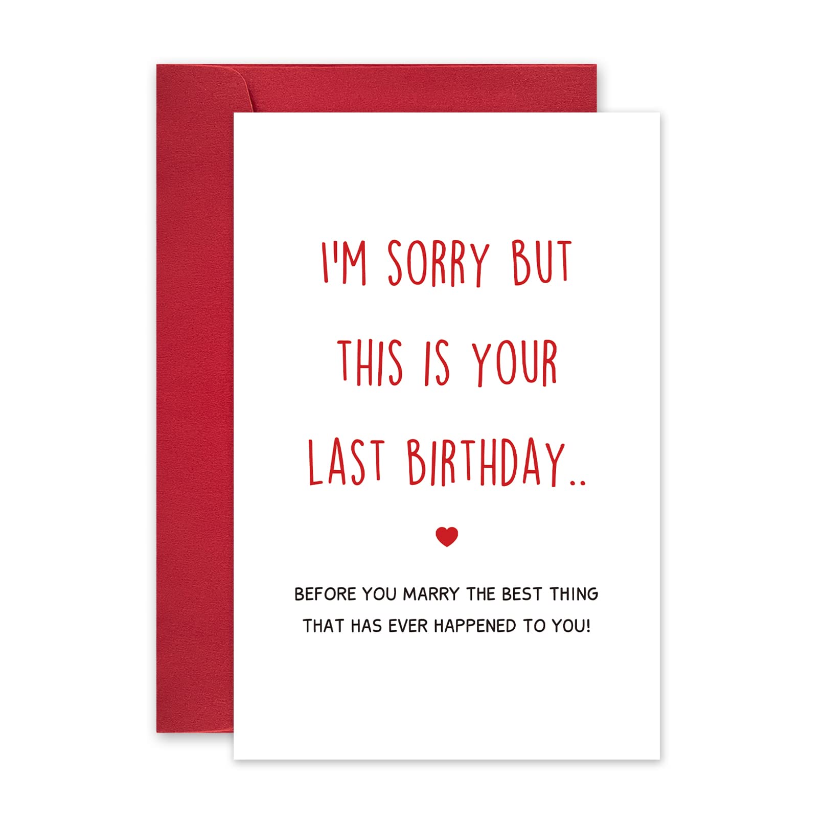 Leinessy Funny Fiancé Birthday Card, Rude Happy Birthday Card, Humor Bday Card for Husband to Be, Fiance Birthday Gift