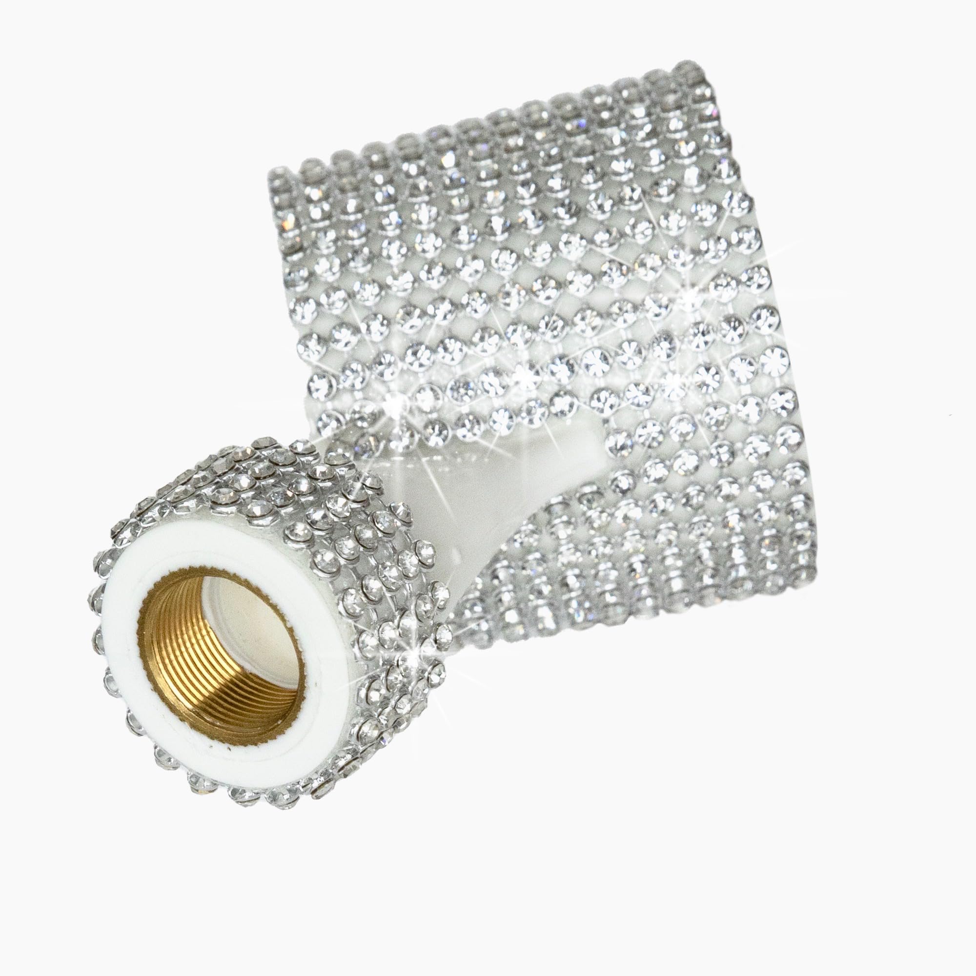 White Diamonds Crystal Mic Clip