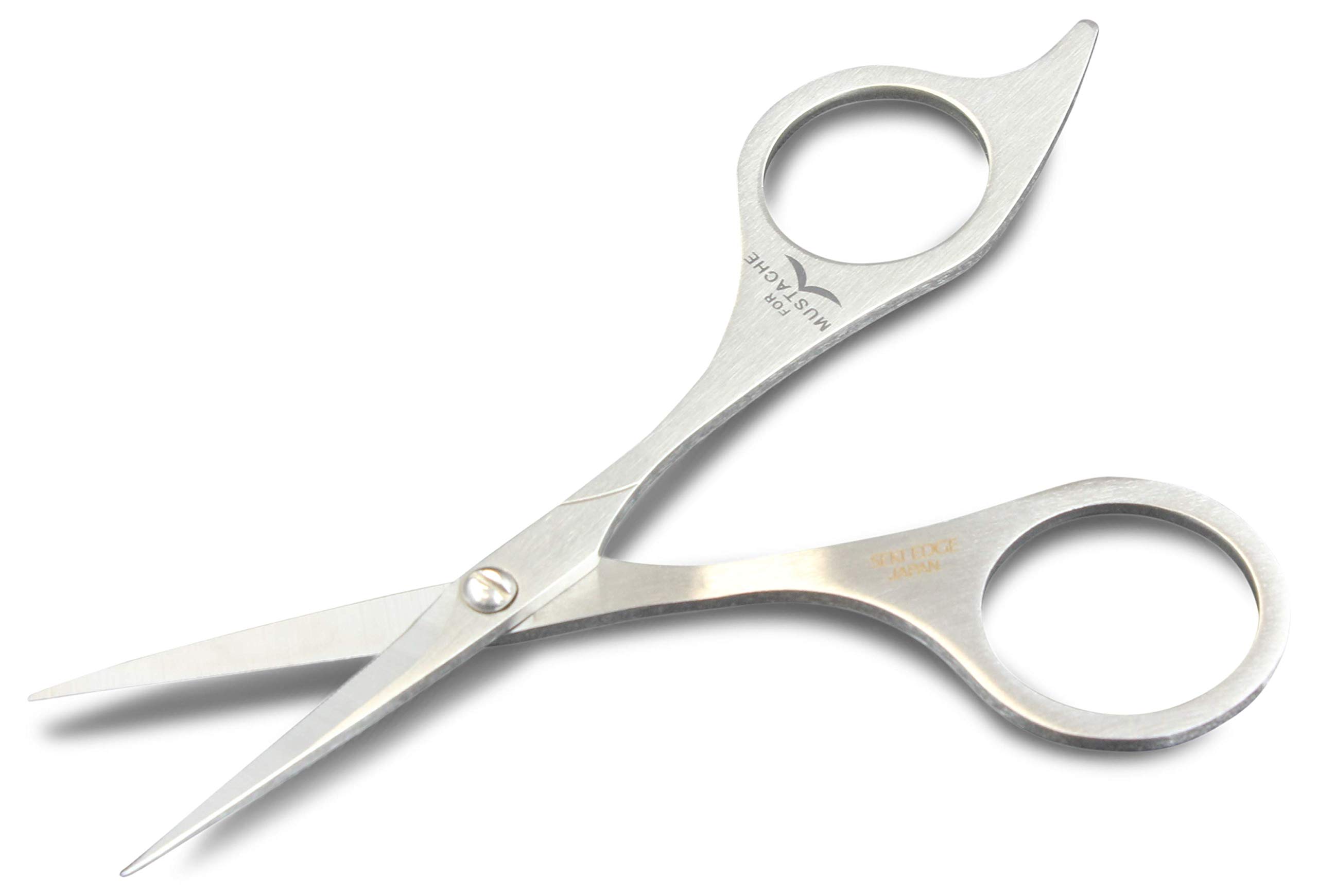 SEKI EDGE SS-902- Stainless Steel Moustache Scissors