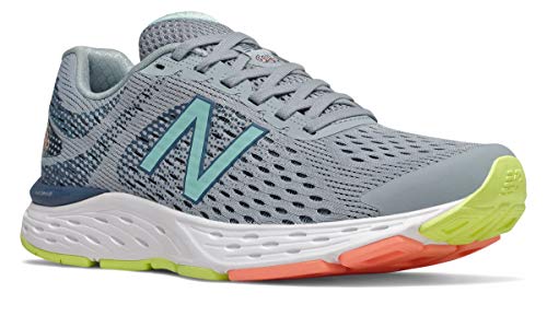 New Balance Women's 680 V6 Running Shoe, Light Slate/Stone Blue, 6.5 M US