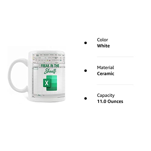 FITWICK Freak In The Sheets For Accountant Gifts coffee Mug, This Calls For A Spreadsheet Gift Coffee Mug, Accountant Gifts Mug Ceramic 11Oz