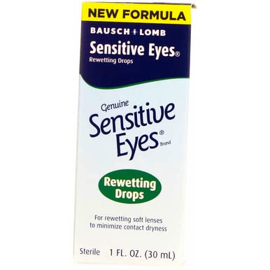 Bausch & Lomb Sensitive Eyes Rewetting Drops 1 oz (Pack of 4)