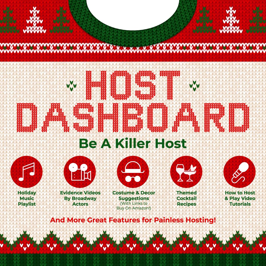 Murder at The Office Ugly Sweater Party | Holiday Murder Mystery Game | Office Party Game | Flexible 4-20+ Players | New Print-Friendly Downloadable Files
