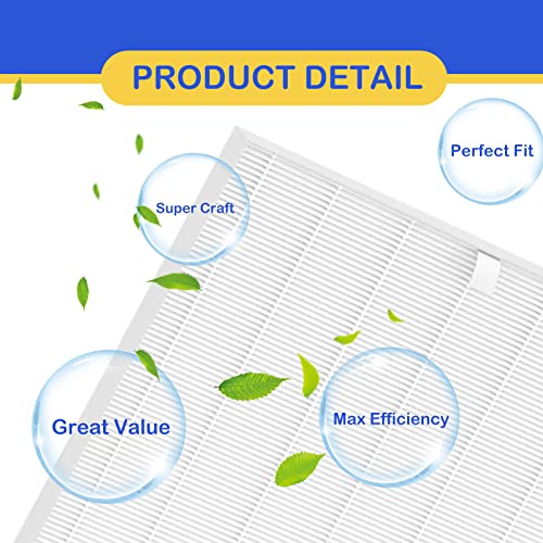 C545 True HEPA Replacement Filter S Compatible with Winix C545, B151, P150, 9300 Air Cleaner Purifier, Replaces Winix Filter S 1712-0096-00 and 2522-0058-00, 5 Pack H13 Filters