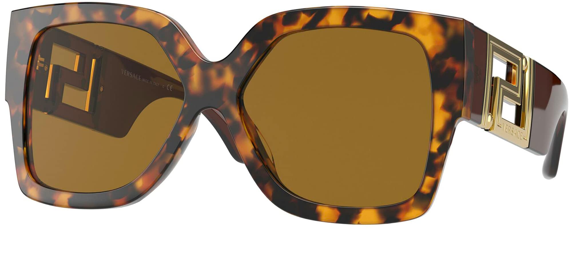 Versace VE4402 Havana Frame/Bronze Lens One Size
