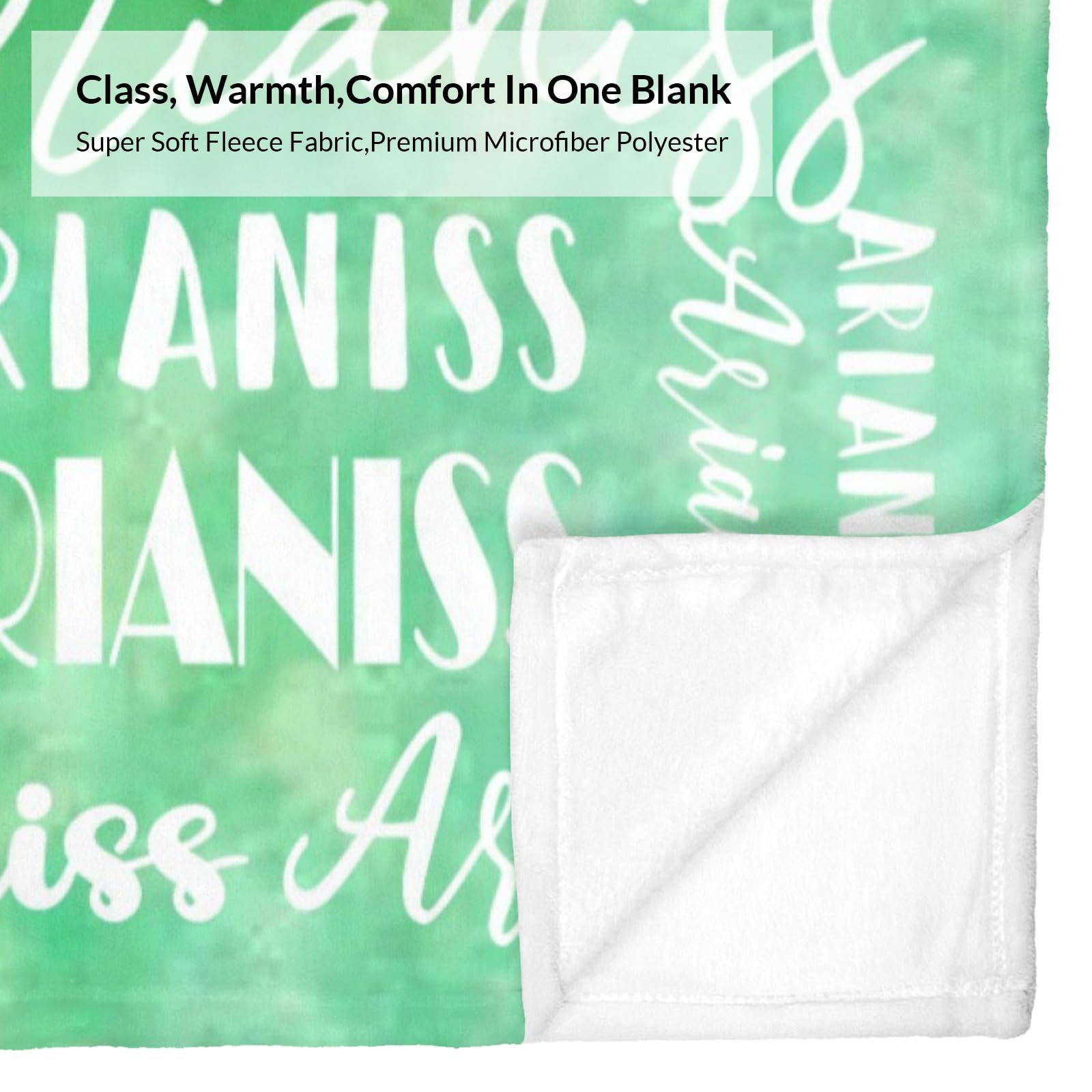 Customization of lover Custom Name Blankets Personalized Blanket and Throw Customized Flannel Blankets for Kids Adult(50''x60'')