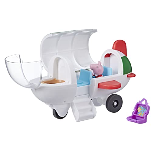 Peppa Pig Peppa’s Adventures Air Peppa Airplane Vehicle Preschool Toy with Rolling Wheels, 1 Figure, 1 Accessory; Ages 3 and Up