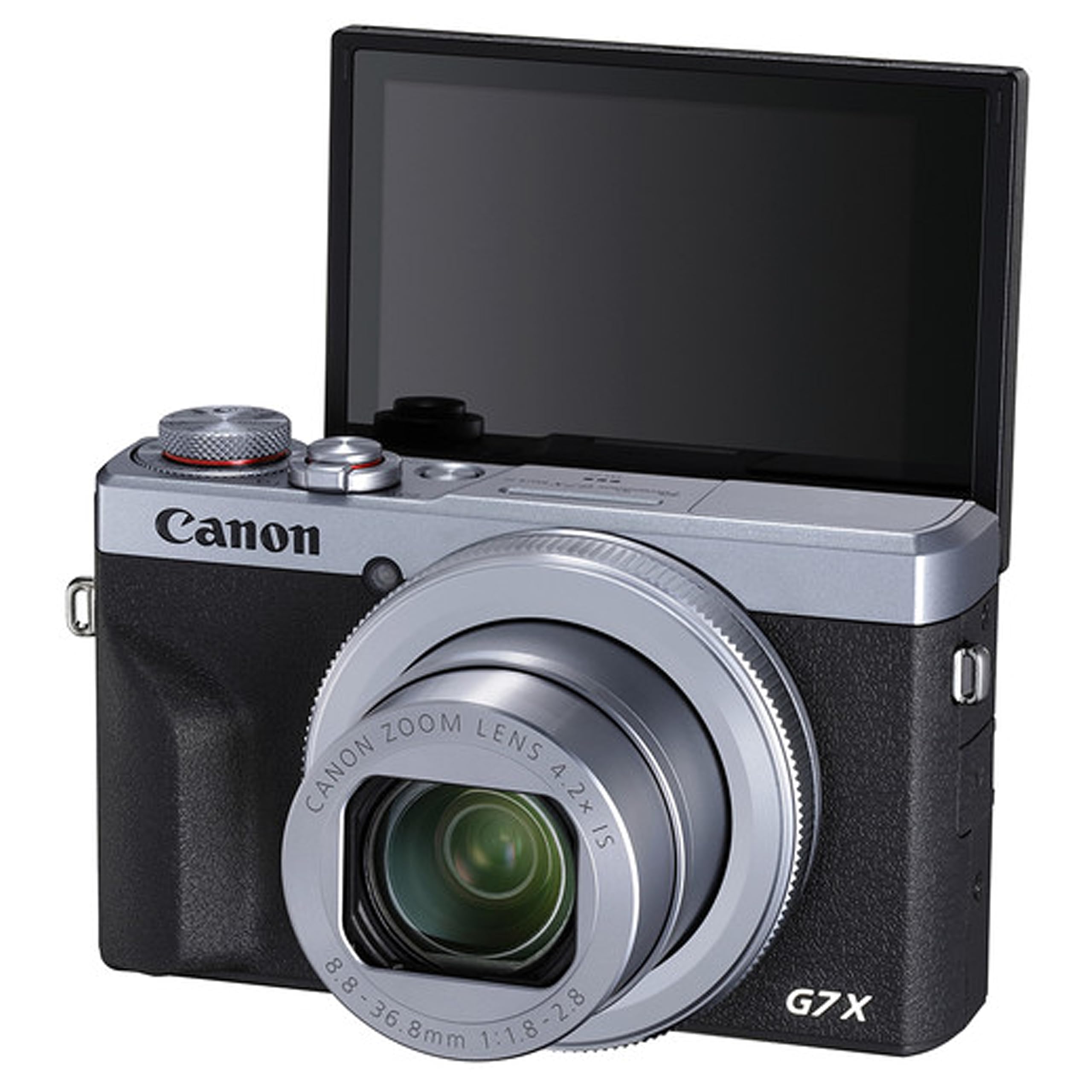 Canon PowerShot G7 X Mark III (Silver) Digital Camera + 64GB Extreem Speed Memory,Stabilizong Grip, Case, Batteries,and More (22pc Bundle)