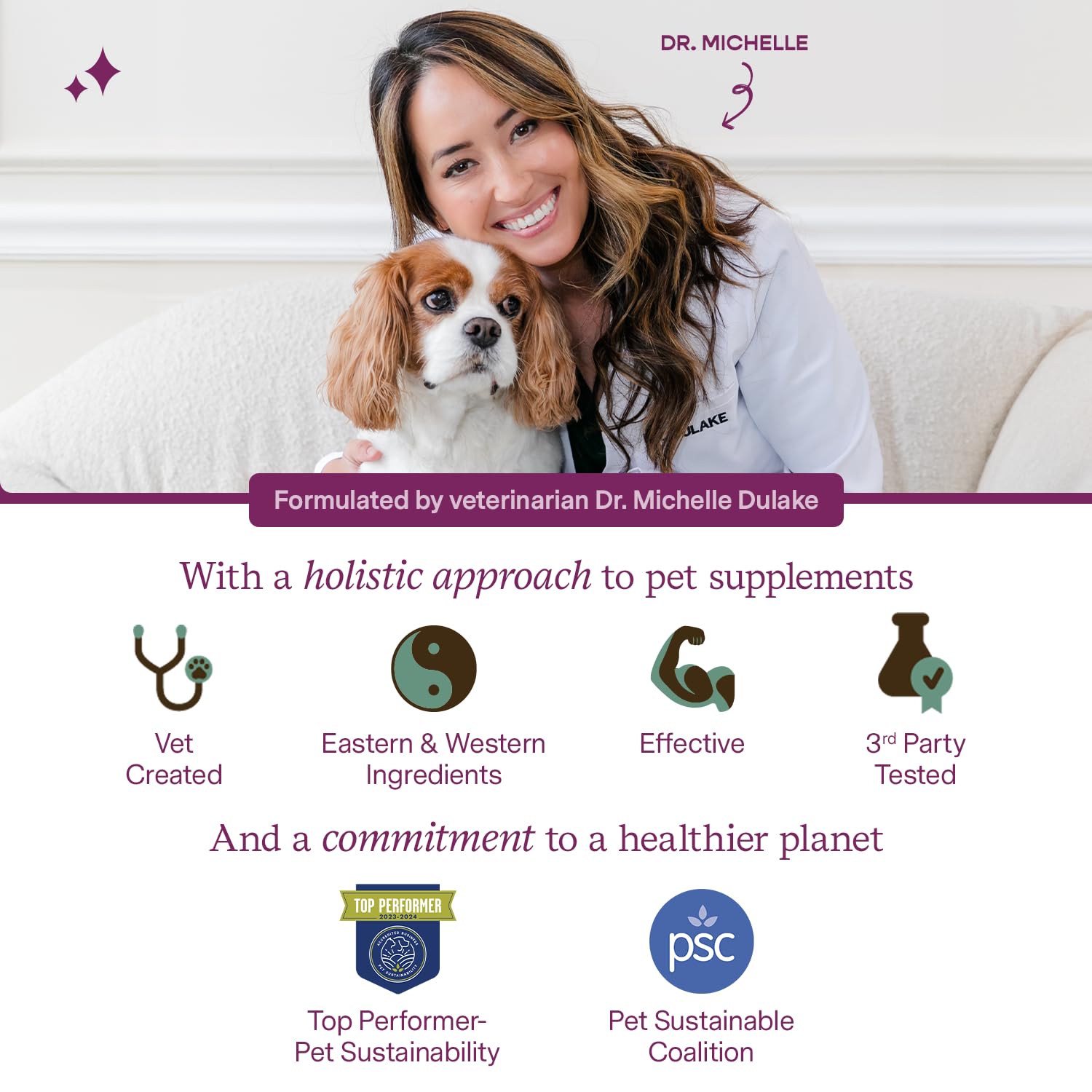 Fera Pet Organics Calming Goat Milk Cat & Dog β Vet Created - Pet Anxiety, Stress & Hyperactivity - Ashwagandha Supplement with GABA-60 Servings
