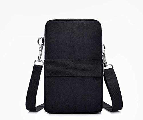Kimwing Phone Purse Crossbody for Women iPhone 12 Pro Max / 11 Pro Max, Girls Wallet Wristlet Armband Bag for Samsung S20 FE, A11 A21 A51 A71 A10S A20S A21S A10 S20 Ultra Note 9, 10, S10 Plus (Black)