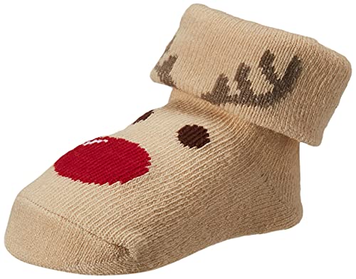 Hudson Baby Unisex Baby Socks Boxed Giftset, Reindeer, One Size