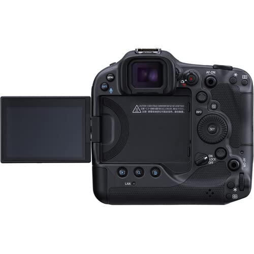 Canon EOS R3 Mirrorless Camera (4895C002) + Sony 64GB Tough SD Card + Card Reader + LED Light + Corel Photo Software + HDMI Cable + Case + Flex Tripod + Hand Strap + Cap Keeper + More (Renewed)
