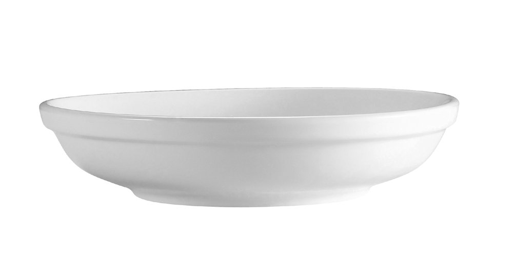 CAC China SAL-2 48-Ounce Porcelain Round Salad Bowl, 10-1/2 by 2-1/8-Inch, Super White, Box of 12
