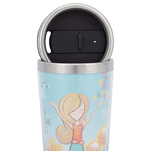 Proverbs 31 Woman Blue Sky Sketch 16 Oz. Stainless Steel Insulated Travel Mug with Lid
