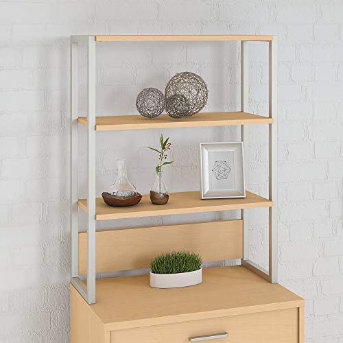 Bush Business Furniture Method Bookcase Hutch, Natural Maple