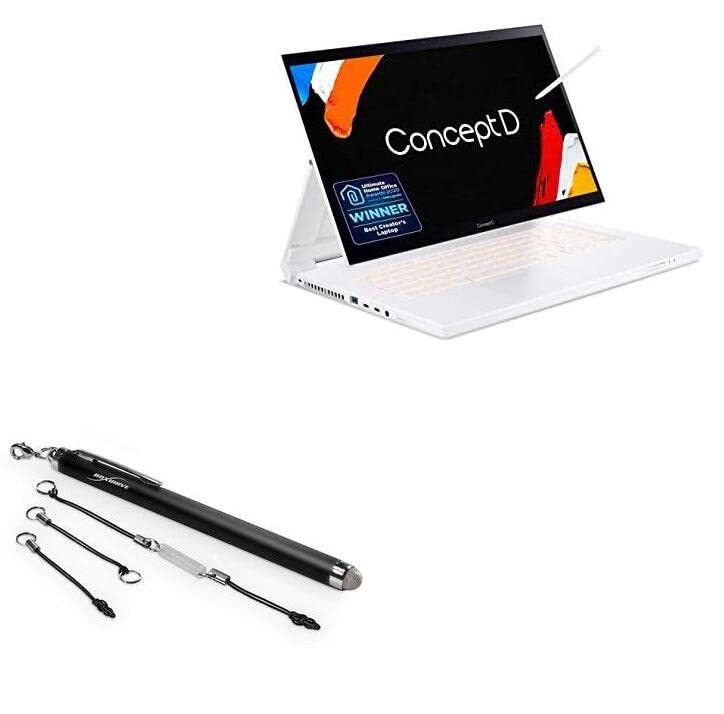 BoxWave Stylus Pen Compatible with Acer ConceptD 7 Ezel (CC715-72G) - EverTouch Capacitive Stylus, Fiber Tip Capacitive Stylus Pen for Acer ConceptD 7 Ezel (CC715-72G) - Jet Black