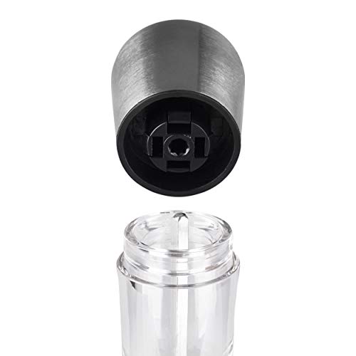 Cole & Mason H59408G Derwent Salt and Pepper Mills | Gourmet Precision+ | Stainless Steel/Acrylic | 190mm | Gift Set | Includes 2 x Salt and Pepper Grinders | Lifetime Mechanism Guarantee