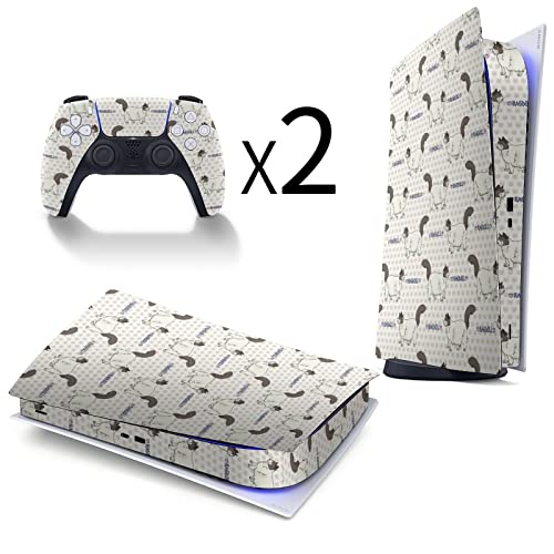 Cute Ragdoll Pet Cat Full Protective Skin Cover Design Wrap Decal Sticker Compatible with PS5 Digital Edition Console and Controller