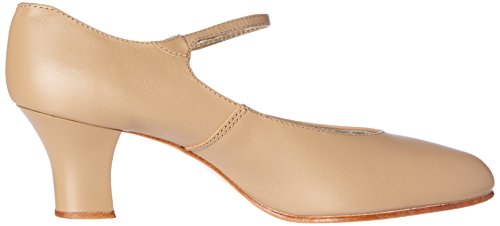 Capezio womens 2" Student Footlight Character Dance Shoe, Caramel, 6.5 Wide US