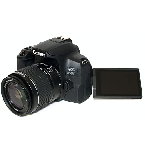 Canon EOS 850D/Rebel T8i Vlogger Kit:EF-S 18-55mm,EF 75-300mm & 420-800mm Lenses,128GB Memory,Tripod,3 Piece Filter Kit,Gadget Bag,Remote Shutter,USB Card Reader,Cleaning Kit & Software Package