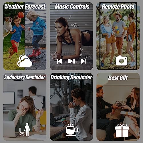 FILIEKEU 𝑯𝒆𝒂𝒓𝒕 𝑹𝒂𝒕𝒆 𝑺𝒎𝒂𝒓𝒕𝒘𝒂𝒕𝒄𝒉𝒆𝒔 Men Women Temperature Sleep Monitoring Fitness Smart Watch Bluetooth Call Waterproof 100 Sport Activity Trackers Calories for Android iOS Phone