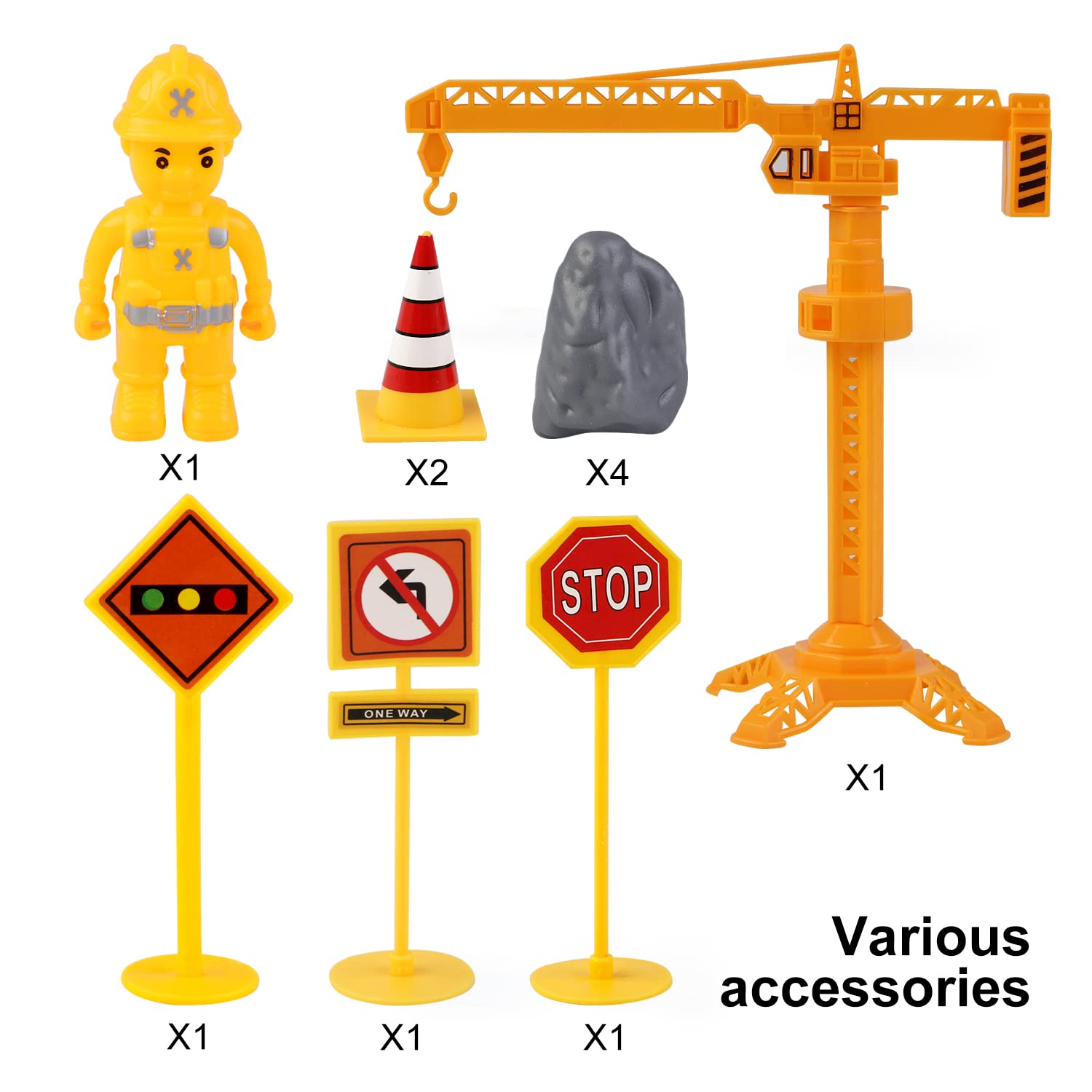NETNEW Take Apart Construction Trucks Toys for 3 4 5 6 Year Old Boys with Electric Drill and Map Kids Stem Building Toy