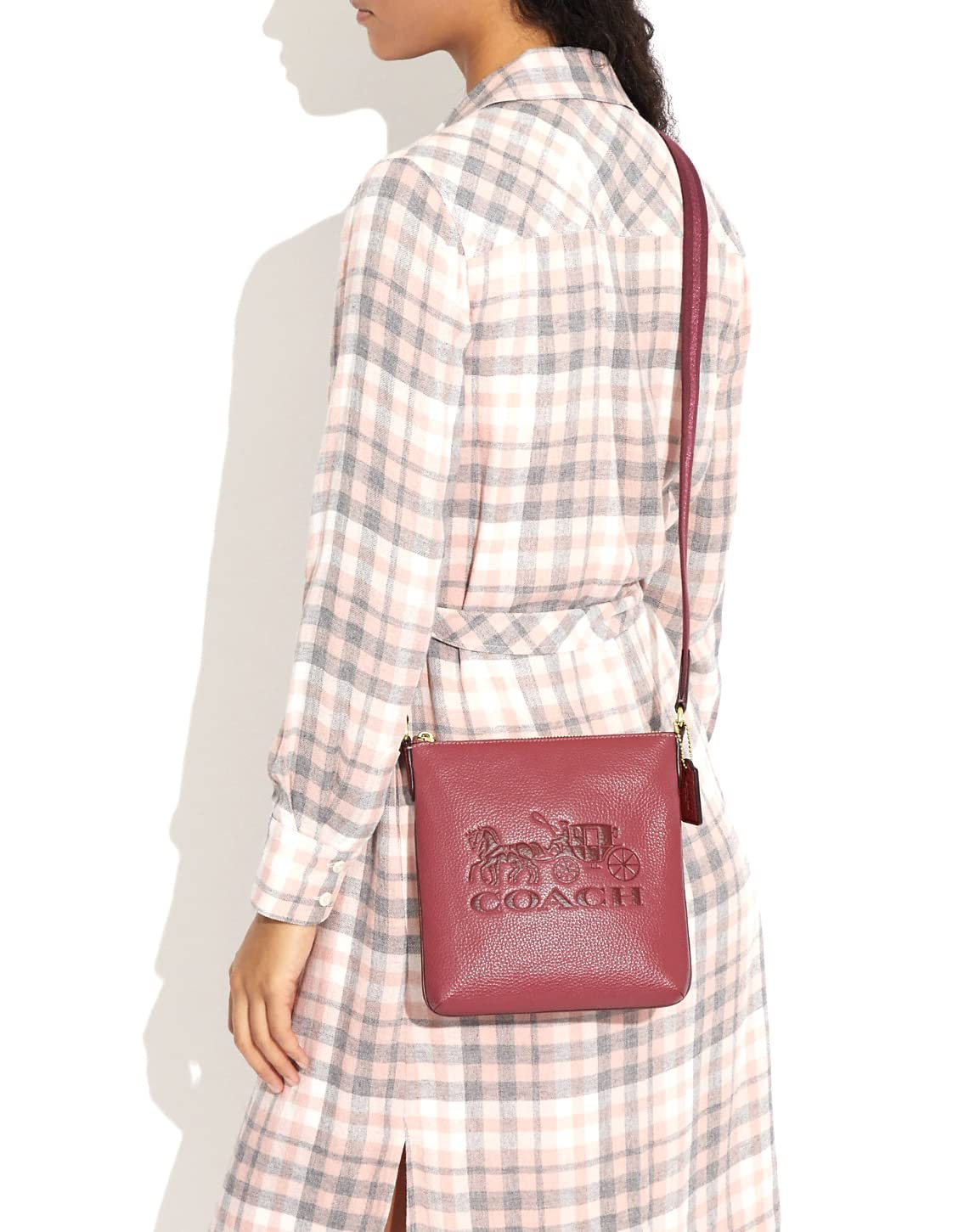 COACH Mini Rowan File Crossbody Rouge