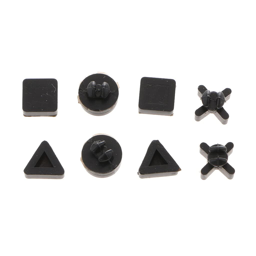 New 8 Pcs Non-Slip Silicone Rubber Bottom Feet Pad Set Part Replacement for PS4 Pro Game Console