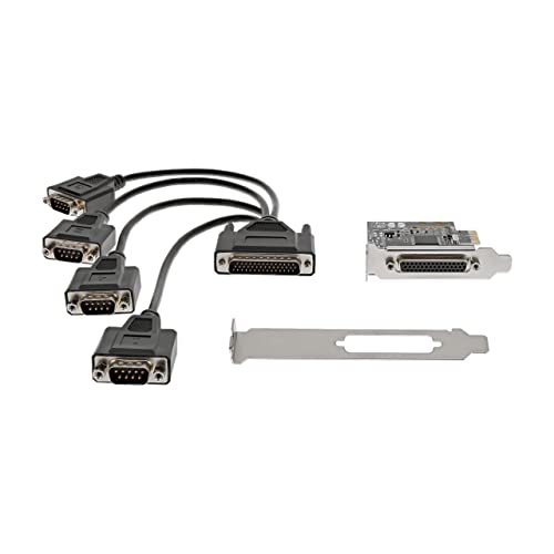 StarTech.com 4 Port RS232 PCI Express Serial Card with Breakout Cable, PCIe Serial Adapter Card - Replaced by PEX4S953LP