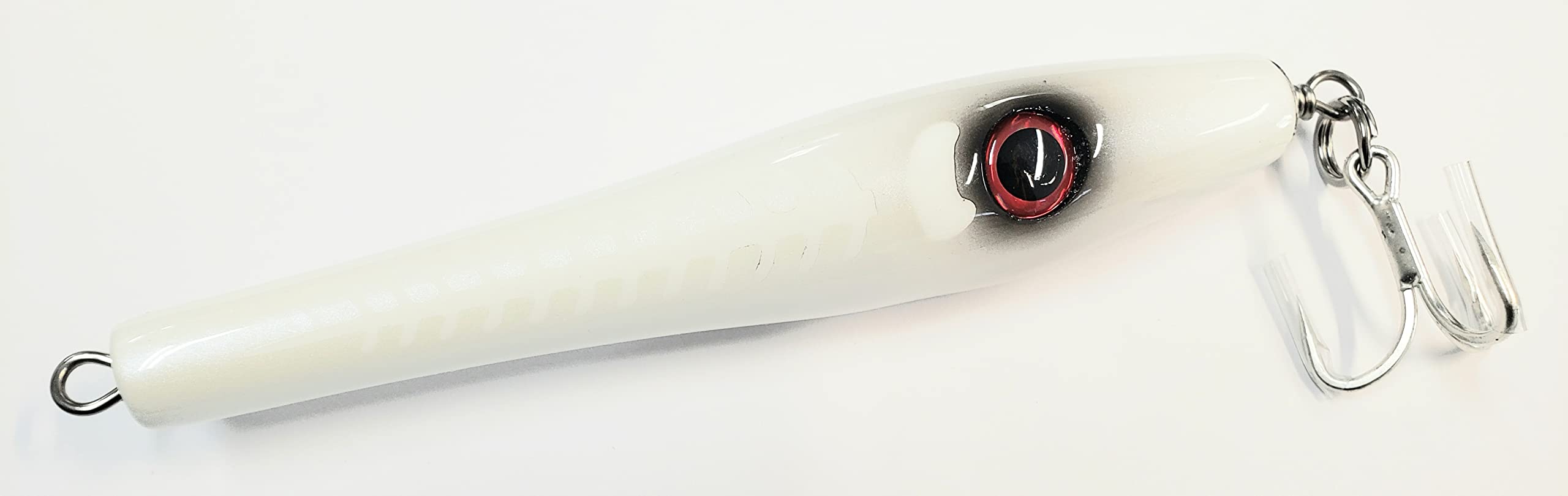 Canal Bait KuBomb Long Cast Pencil Popper Ghost White 5.5" 2oz