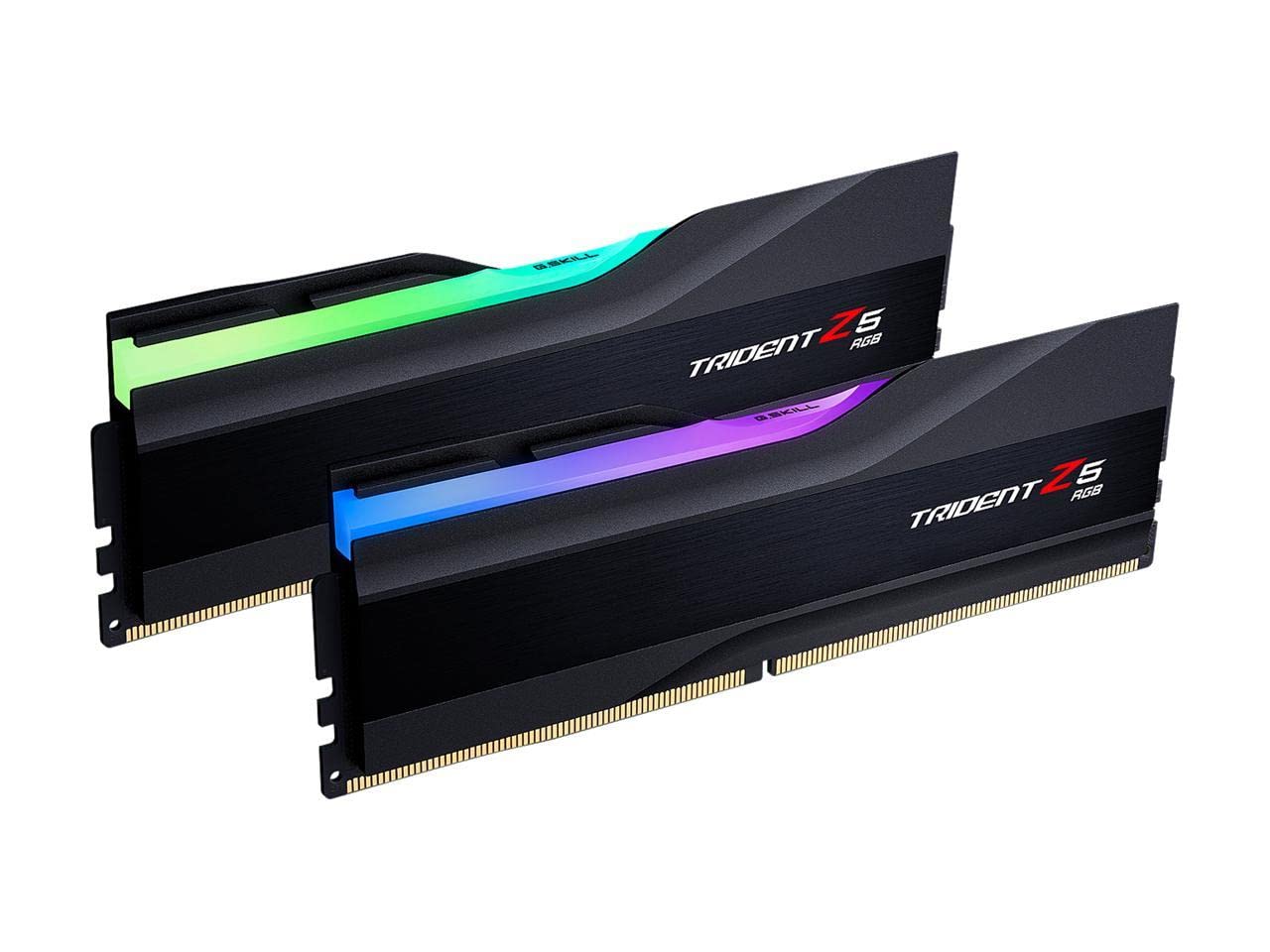 G.Skill Trident Z5 RGB Series (Intel XMP) 32GB (2 x 16GB) 288-Pin SDRAM U-DIMM DDR5 6000 CL32-38-38-96 1.35V Dual Channel Desktop Memory F5-6000J3238F16GA2-TZ5RK (Matte Black)