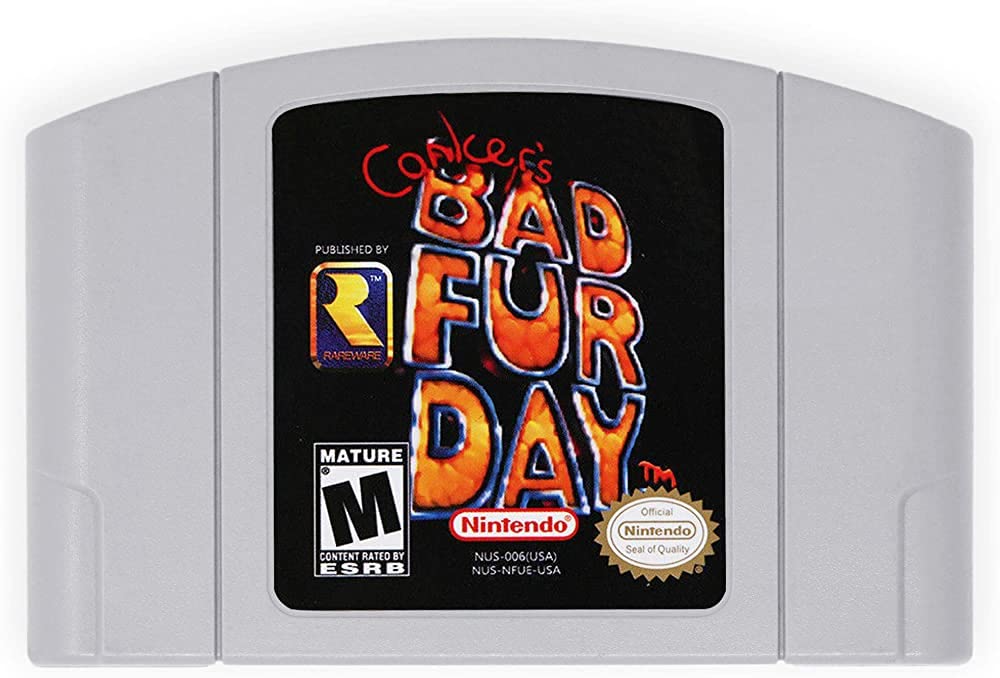 Nintendo 64 Conkers Bad Fur Day N64 Game Cartridge Console US Version / n64 Game