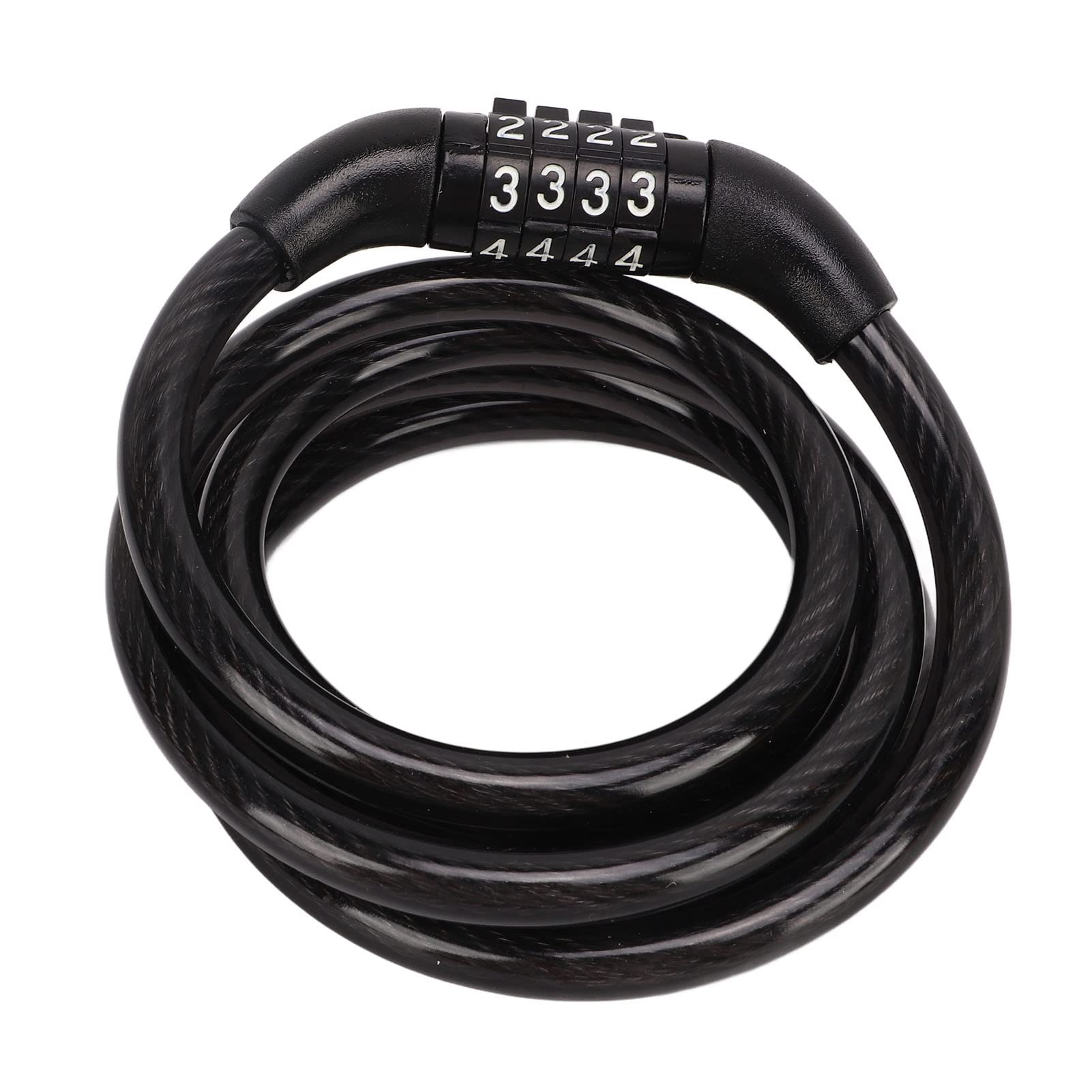 Chain Lock Combination, Manganese Steel Not Changeable Password Secure Drill Resistant Bike Cable Lock for Lawnmowers