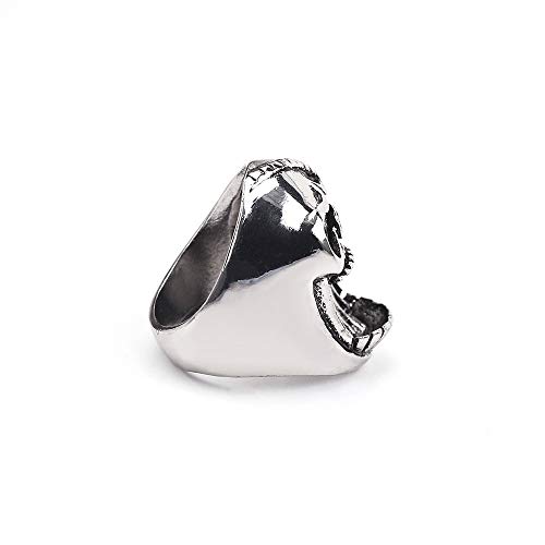 COLORFUL BLING Creative Skull Head Bottle Opener Ring Gothic Punk Skeleton Head Beer Bottle Opener for Men Women Party-12