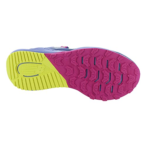 New Balance Women's Dynasoft Nitrel V4 Trail Running Shoe, Blue/Yellow/Pink, 10