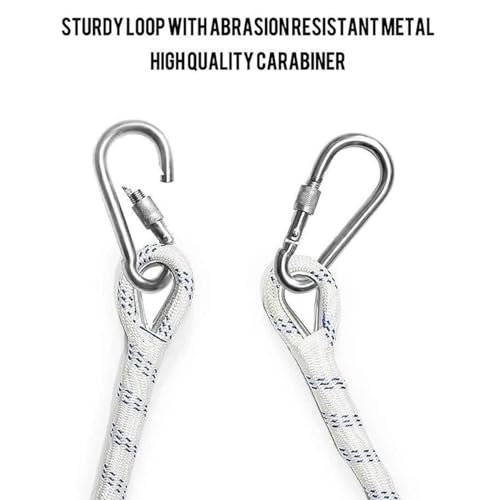 Fire Escape Rope Ladder - Safety Emergency Ladders, Soft Ladder with Hooks, for Home Climbing Fire Escape Reusable (Size : 5M)