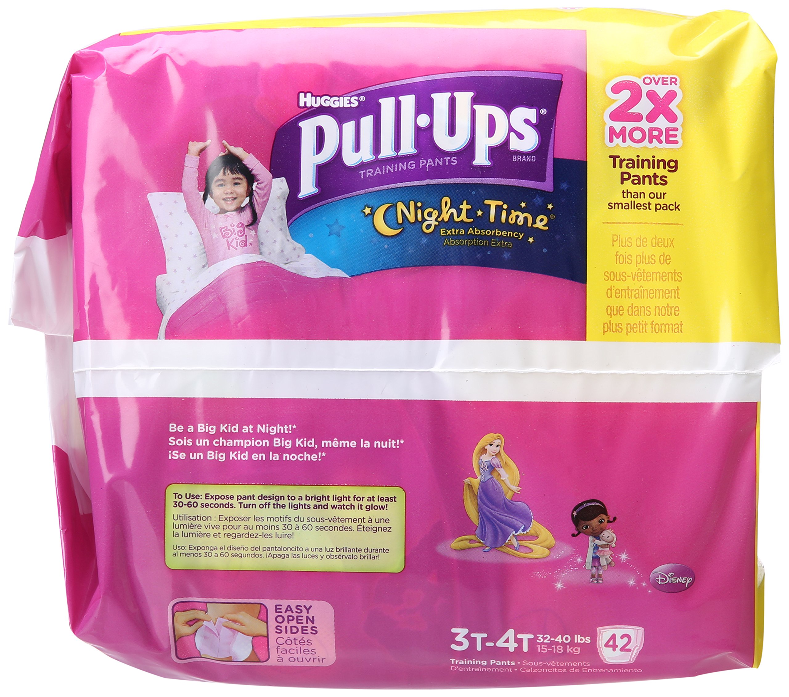 Pull-Ups Training Pants, Night*Time for Girls 3T-4T