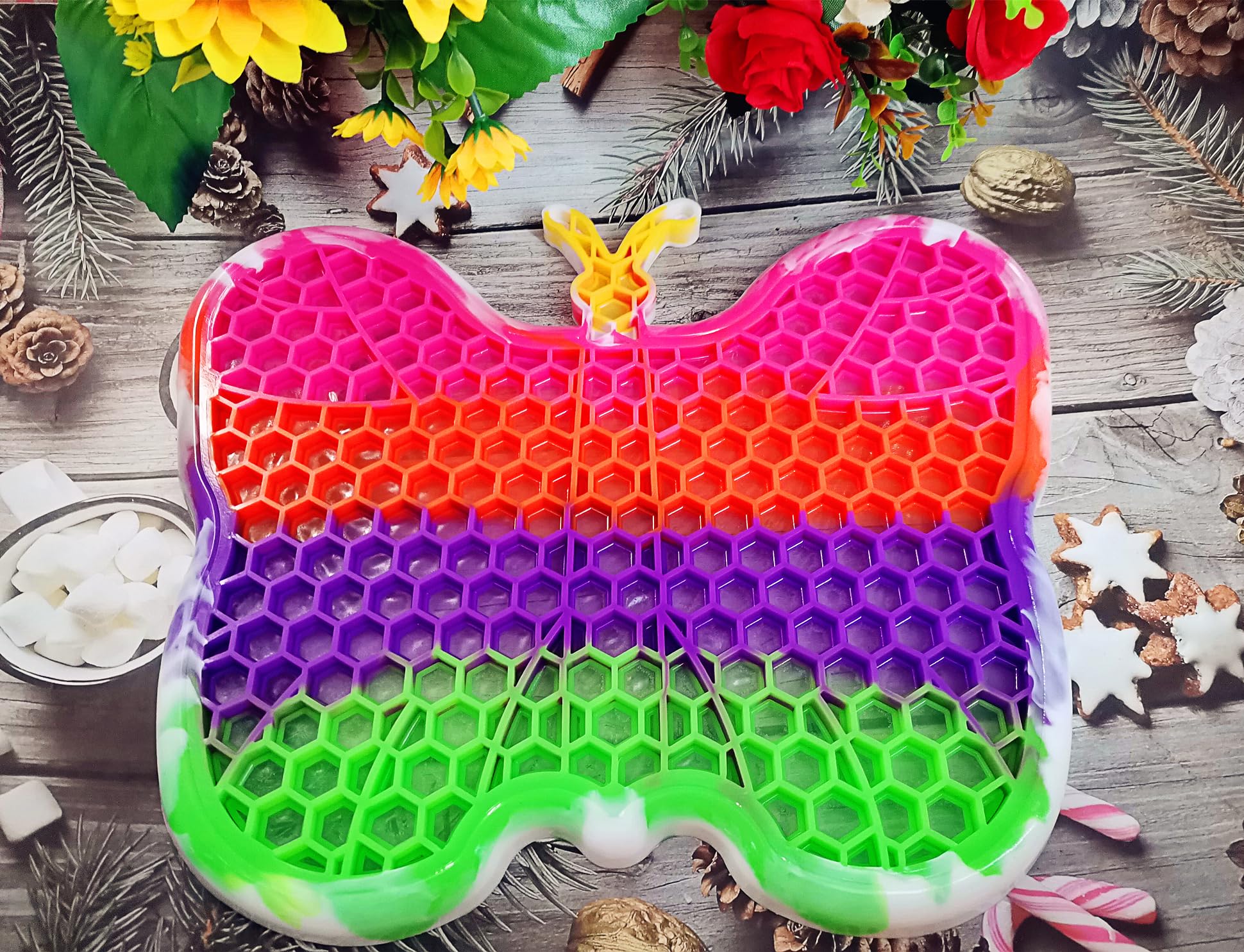 Butterfly Gel Seat Small Cushion for Kid,Thick Seat Cushion for Classroom Chair, Wheelchair Cushion, Car Cushion, Home Study Chair