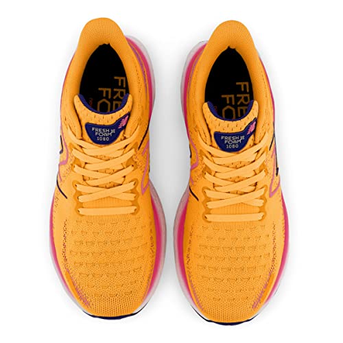 New Balance Women's Fresh Foam X 1080 V12 Running Shoe, Vibrant Apricot/Vibrant Pink/Night Sky, 8